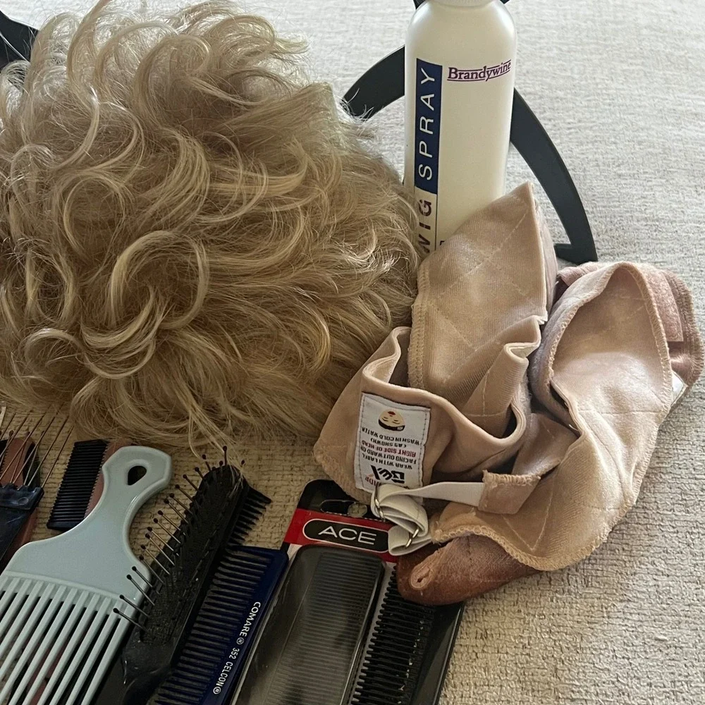 Gabor | Hair | Wig Collection Set Blonde Synthetic Wigs Stands Brushes ...